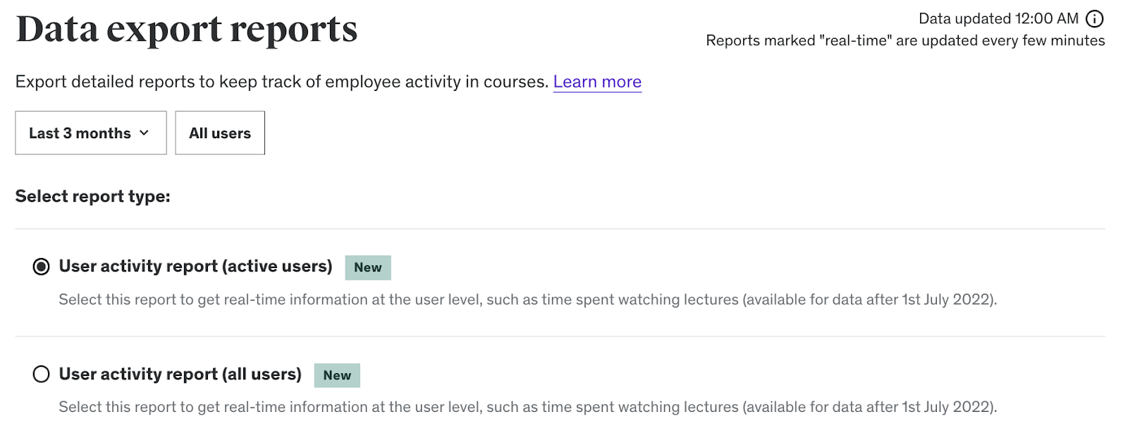 Practice Tests: How Activity and Time are Tracked – Udemy Business