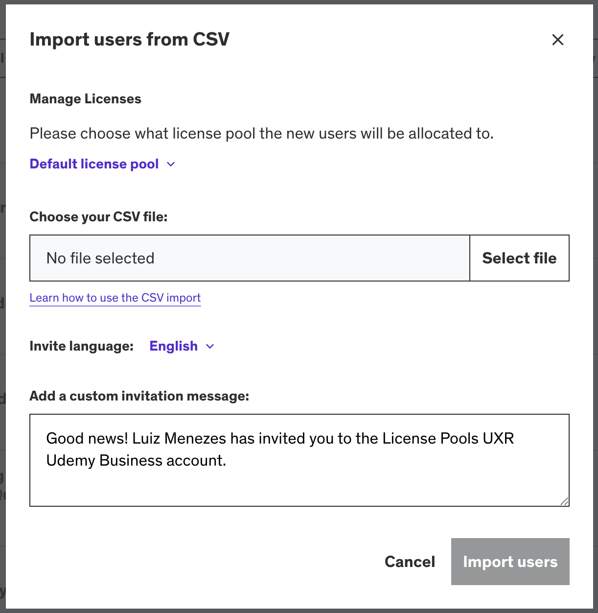 Managing Users - General – Udemy Business