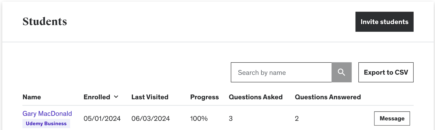 Accessing The Student List For Custom Courses – Udemy Business
