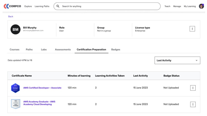 Viewing Learner’s Badge Data Within Your Udemy Business Account – Udemy ...