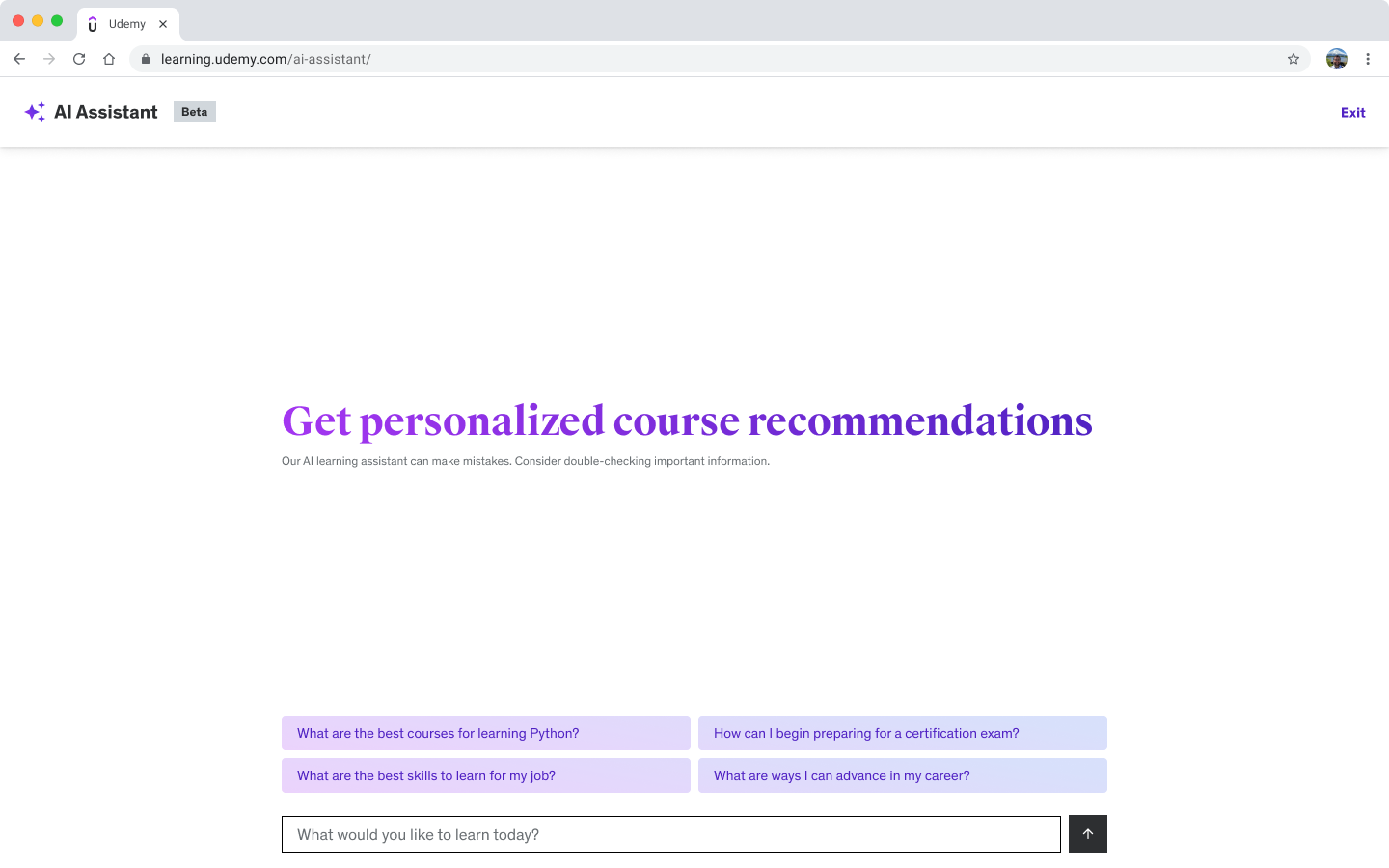 Empowering Customers With AI-powered Learning Tools – Udemy Business