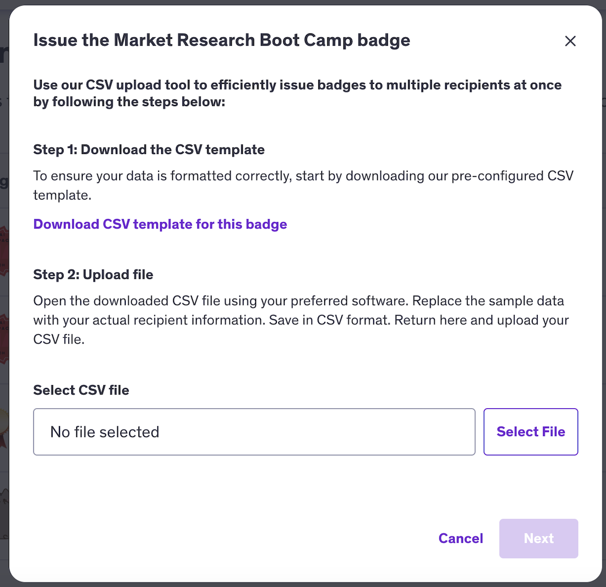Gerenciar insígnias da empresa – Udemy Business