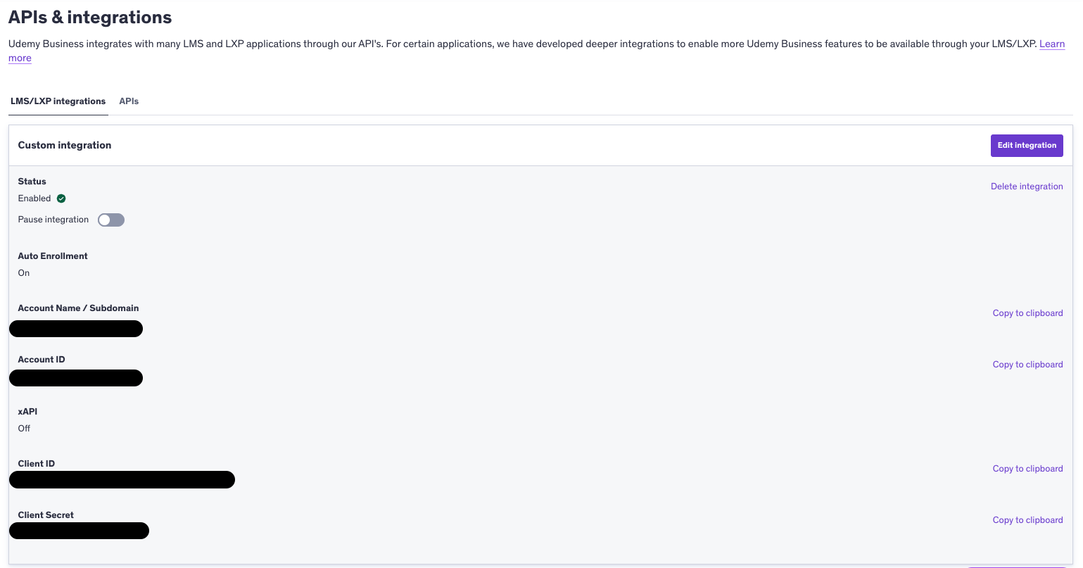 How to Find Your Rest API Credentials in Udemy Business – Udemy Business