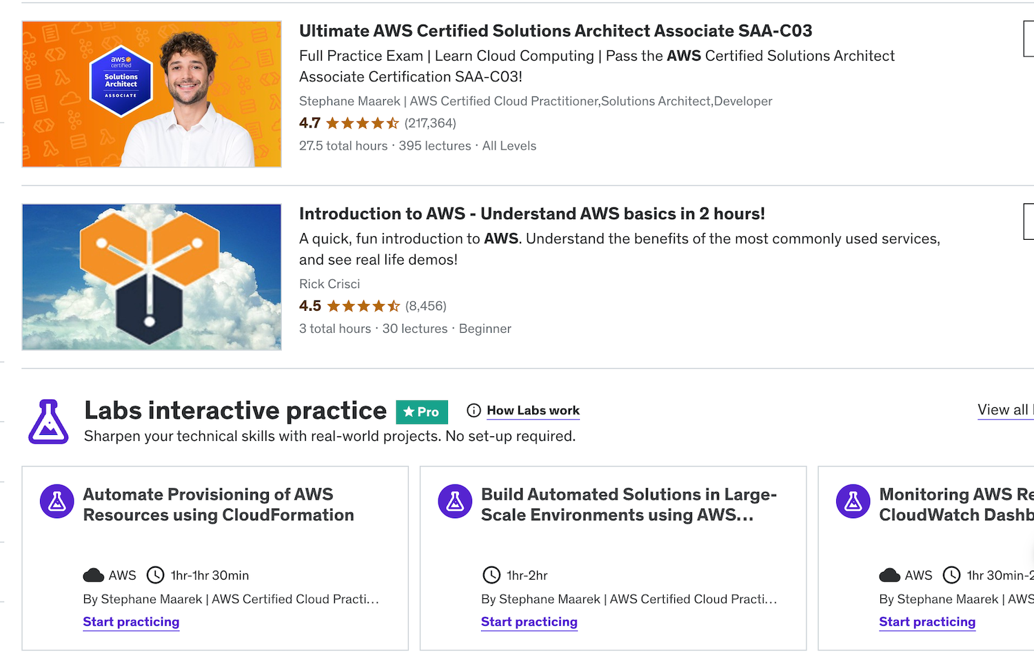 Project-based labs – Udemy Business