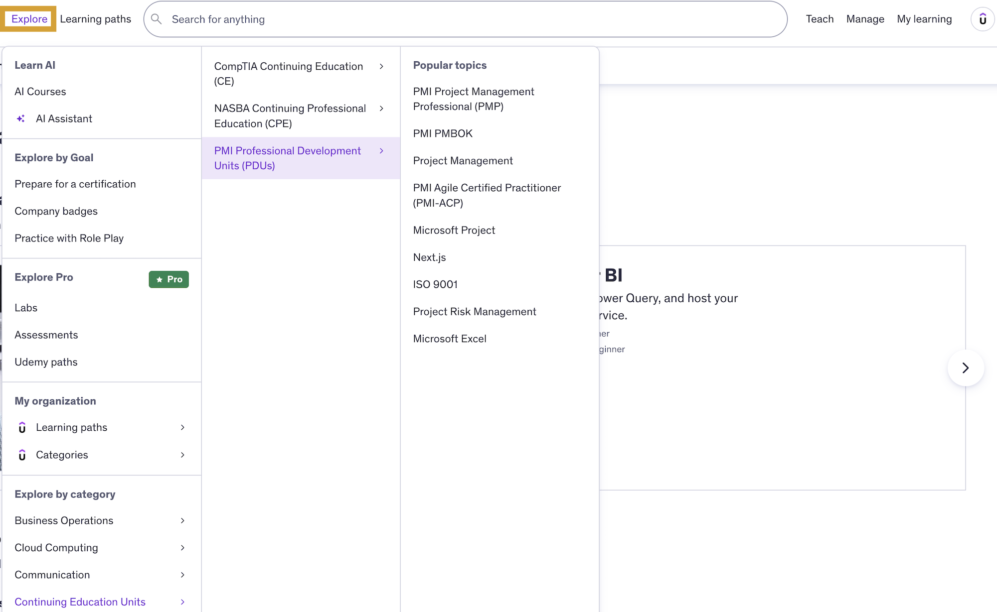 Unités de développement professionnel (PDU, Professional Development ...
