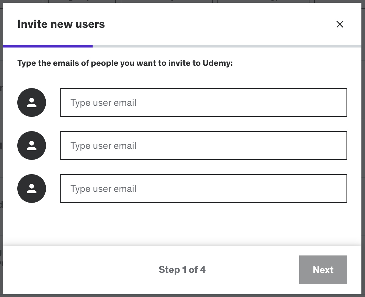 Nutzer:innen einladen – Udemy Business